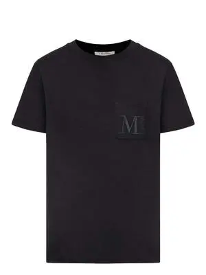 Max Mara Logo-Embroidered T-Shirt Black