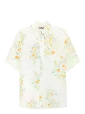 ALEMAIS Floral-print Shirt - Neutrals