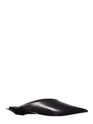 MUGLER Fang Pointed-toe Mules - Black