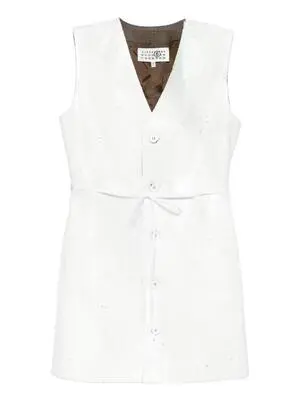 MAISON MARGIELA V-neck Gilet - White