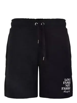 FAMILY FIRST Logo-printed Drawstring Shorts - Black