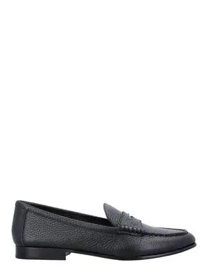 Polo Ralph Lauren Pebbled Leather Loafers - Black