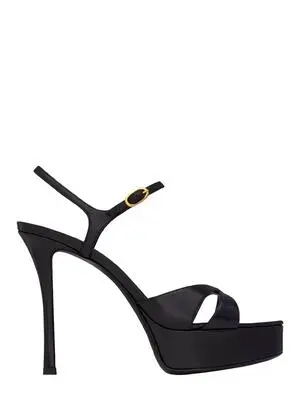 SAINT LAURENT 85mm Debbie Platform Sandals