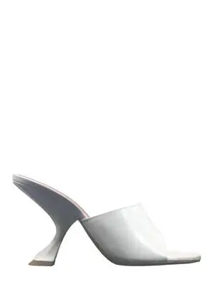 Amina Muaddi Lupita 90mm Sculpted-heel Sandals - White