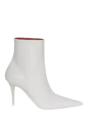 Amina Muaddi 90mm Barbara Boots - White
