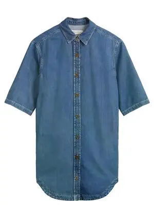 Marc O'polo Button-up Denim Shirt Dress - Blue