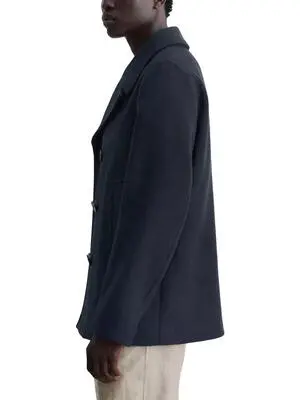 Marc O'polo Double-breasted Pea Coat - Blue