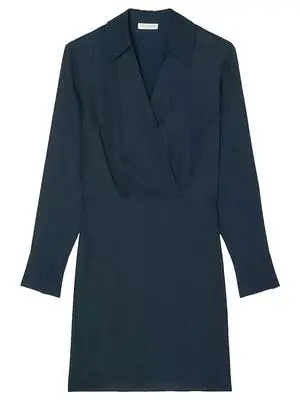 Marc O'polo Wrap-front Mini Dress - Blue