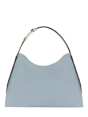 Furla Curved-handle Leather Shoulder Bag - Blue