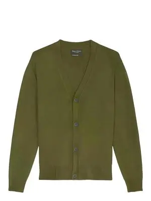 Marc O'polo V-neck Button-up Cardigan - Green