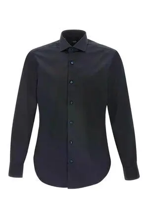 BARBA NAPOLI Long Sleeve Shirt - Blue