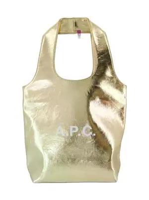 A.p.c. Small Metallic Ninon Tote Bag - Gold