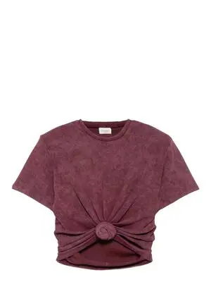Magda Butrym Knotted T-shirt - Purple