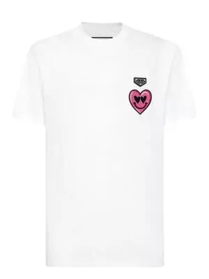 Philipp Plein Smile Patch T-shirt - White