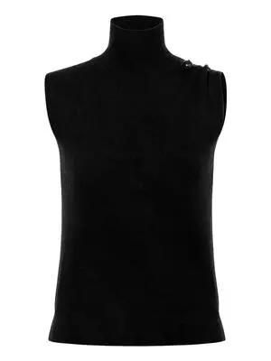Alberta Ferretti Cashmere Vest - Black