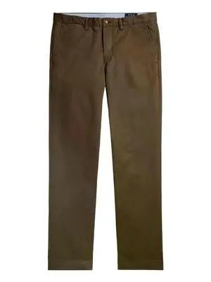 Polo Ralph Lauren Stretch Twill Flat-front Trousers - Brown