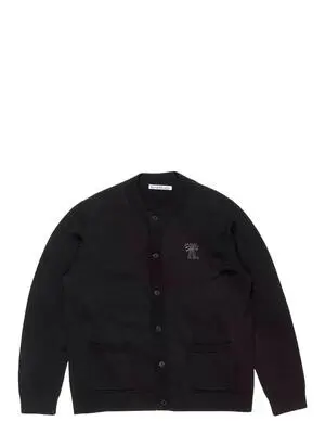 Acne Studios Ribbed Button-up Cardigan - Black