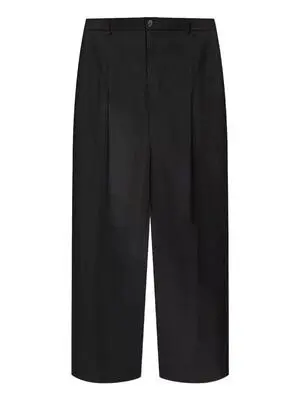 Loewe Pleated-panel Trousers - Black