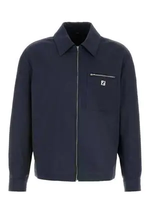 Fendi Zip-up Shirt Jacket - Blue