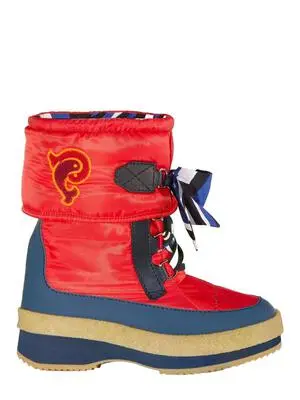 Emilio Pucci Iride Ribbon-bow Snow Boots - Red