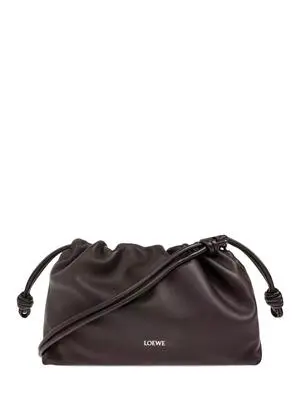 Loewe Medium Flamenco Clutch 0018 Dark Brownie