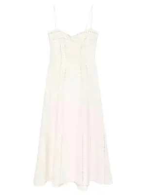 Elie Saab Stud-embellished Dress - Off White