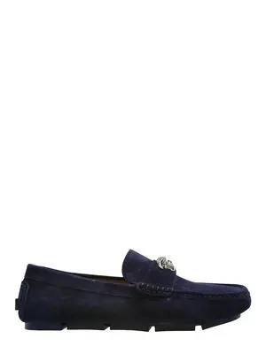 Versace Medusa-plaque Loafers - Blue