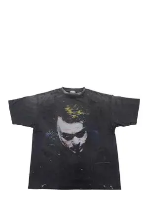 SAINT MXXXXXX Joker Graphic-print T-shirt - Black