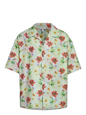 Loewe Floral-print Short-sleeve Shirt - Green