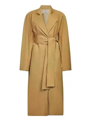 Khaite Belted Raglan-sleeve Coat - Brown