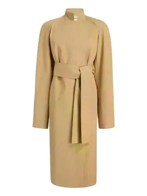 Khaite Belted Raglan-sleeve Coat - Brown
