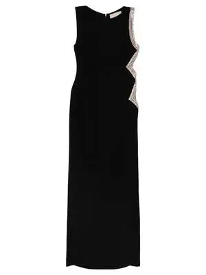 Elie Saab Crystal-embellished Dress - Black