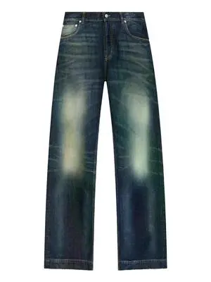Alexander McQueen Faded Jeans - Blue