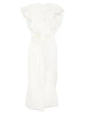 Zimmermann Balance Waterfall Dress - Neutrals