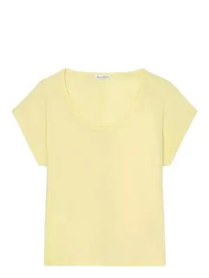 Marc O'polo Scoop-neck Short-sleeve T-shirt - Yellow