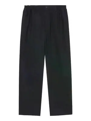 Comme Des Garçons Pinstripe Elastic-waist Trousers - Blue