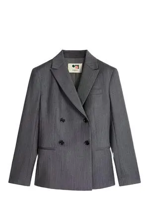 Ports 1961 Double-breasted Blazer - Grey