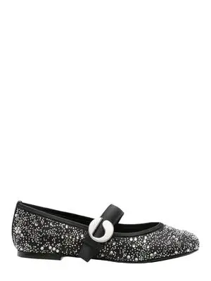Coperni Crystal-embellished Ballerinas - Black
