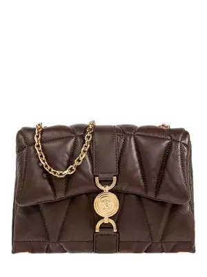 Versace Kleio Quilted Mini Shoulder Bag - Brown