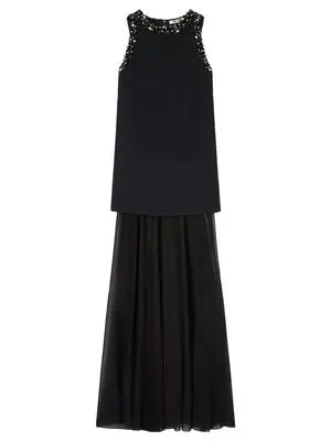 Ports 1961 Beaded-embellished Gown - Black