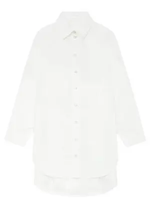 Helmut Lang Buttoned Shirt Dress - White
