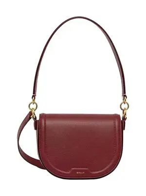 Bally Leather Flap Crossbody Bag - Red