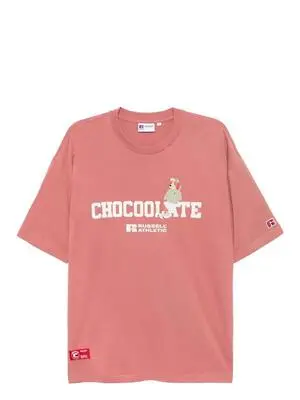 CHOCOOLATE X Russell Athletic Logo-print T-shirt - Red