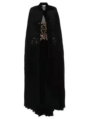 Elie Saab Embroidered-sequin Dress - Black