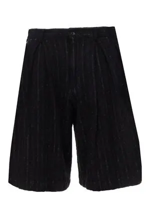 Comme Des Garçons Wool Shorts - Black