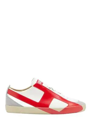 DIESEL® Slante Leather Sneakers - White