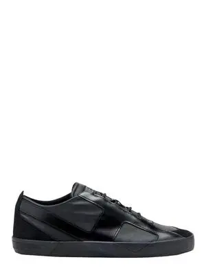 DIESEL Slante Leather Sneakers - Black