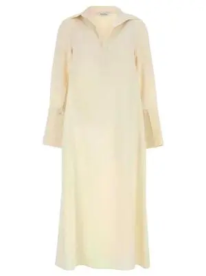 Max Mara Ossola Spread-collar Dress - Neutrals