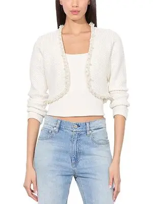 Alice + Olivia Embellished Cardigan - Soft White