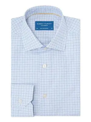 ROBERT TALBOTT Reynolds Mini Tattersall Contemporary Fit Shirt